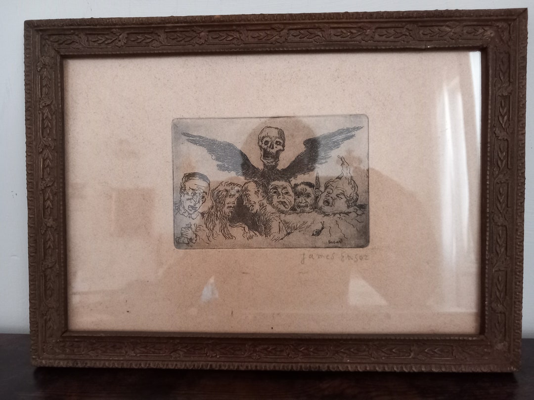 James Ensor Etching Radierung Gravure Eau-forte Aguafuerte - Etsy