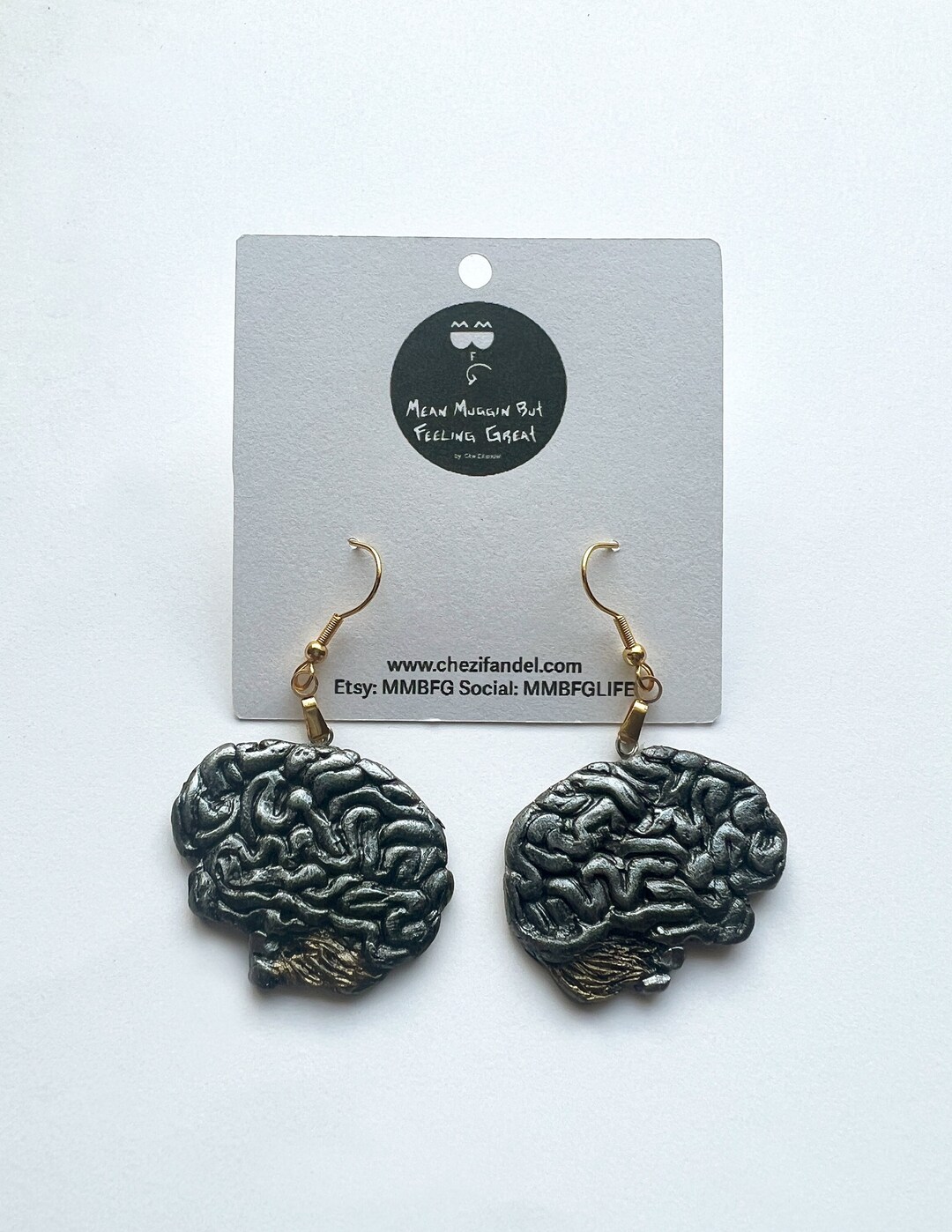 Anatomical Brain Dangle Earrings Art Lover Gift, Brain Art Gift ...