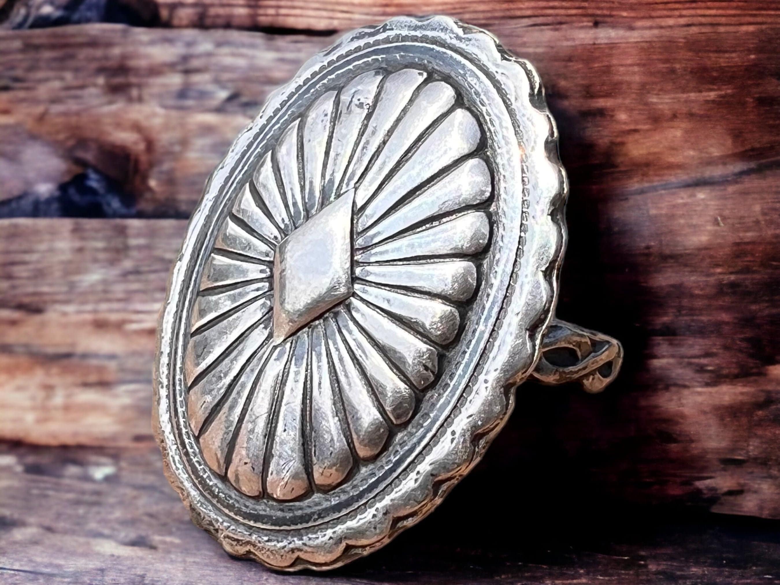 Silver Cowgirl Ring Western Ring Concho Ring Southwestern Ring large ...