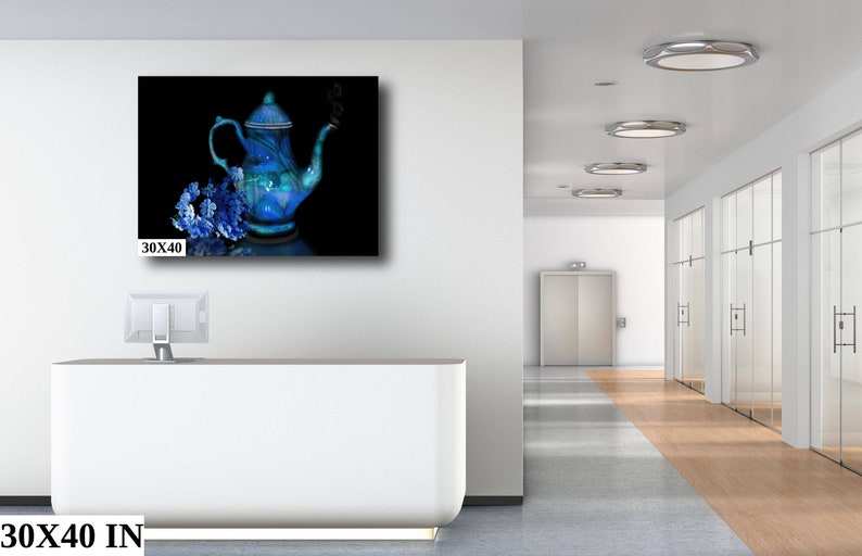 Blue Iris Teapot With Plumbago: Teapot, Tea, Black, Light Blue, Dark ...