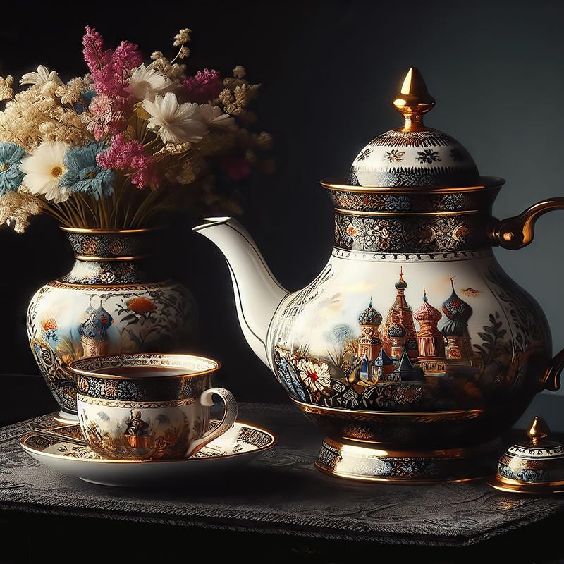 Russian Teapot - Etsy
