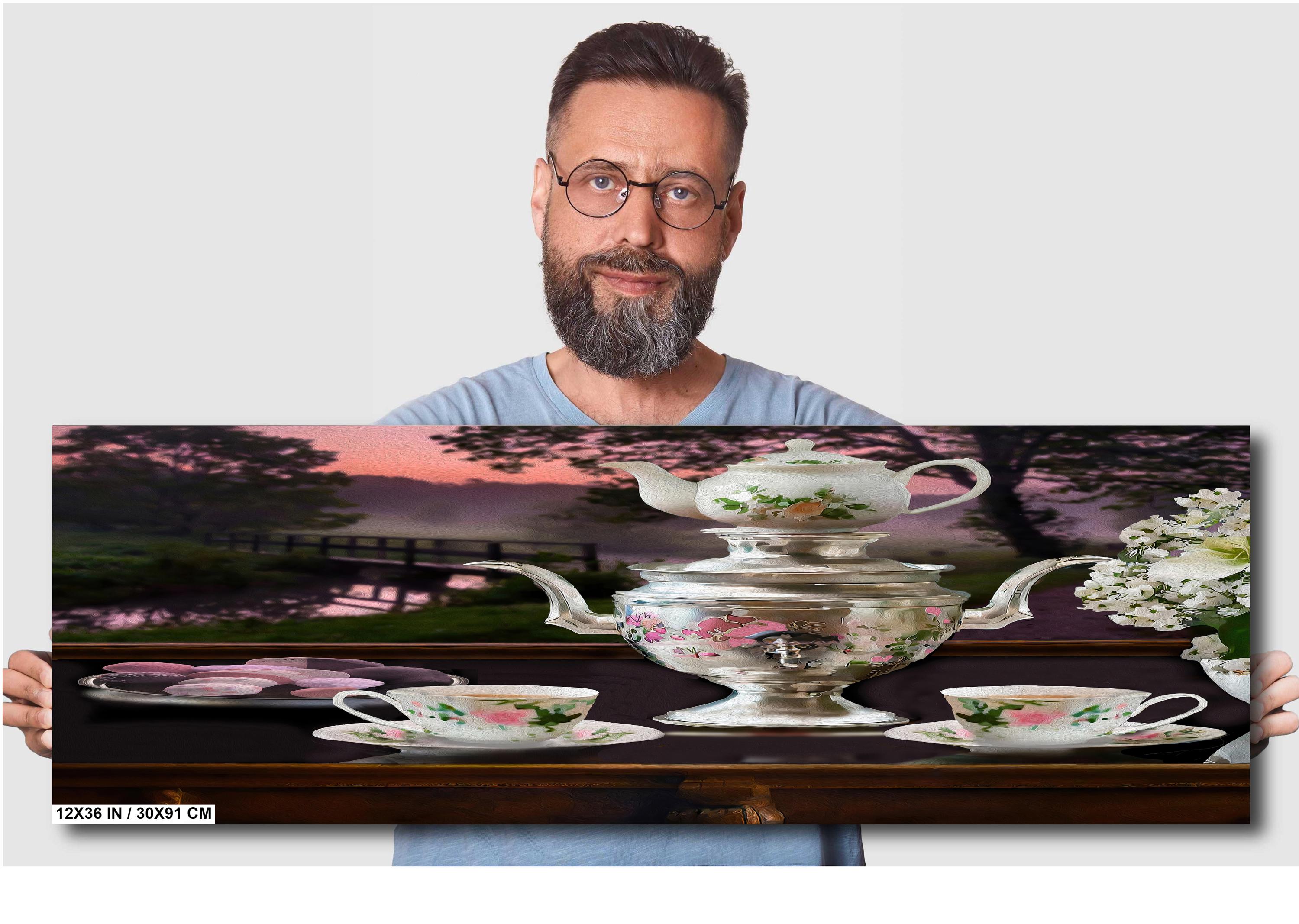 Samovar With Teapot and Flowers: Near Eastern Countries, Tea, Metal ...