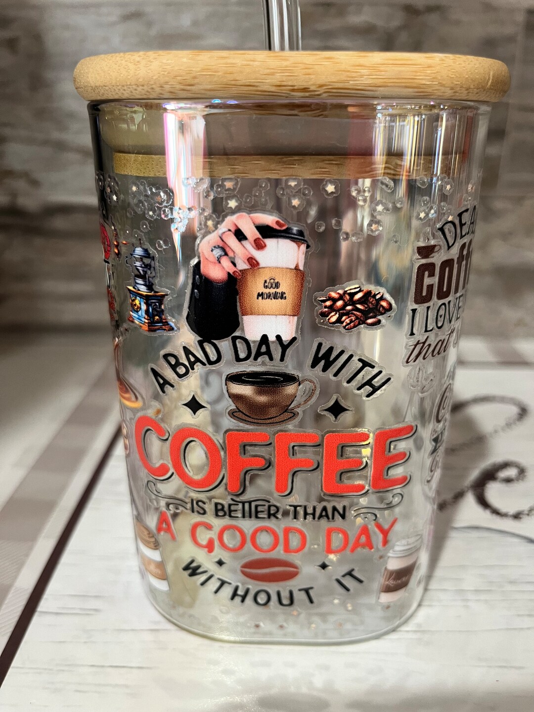 20 Oz. Square Cup With Handle - Etsy