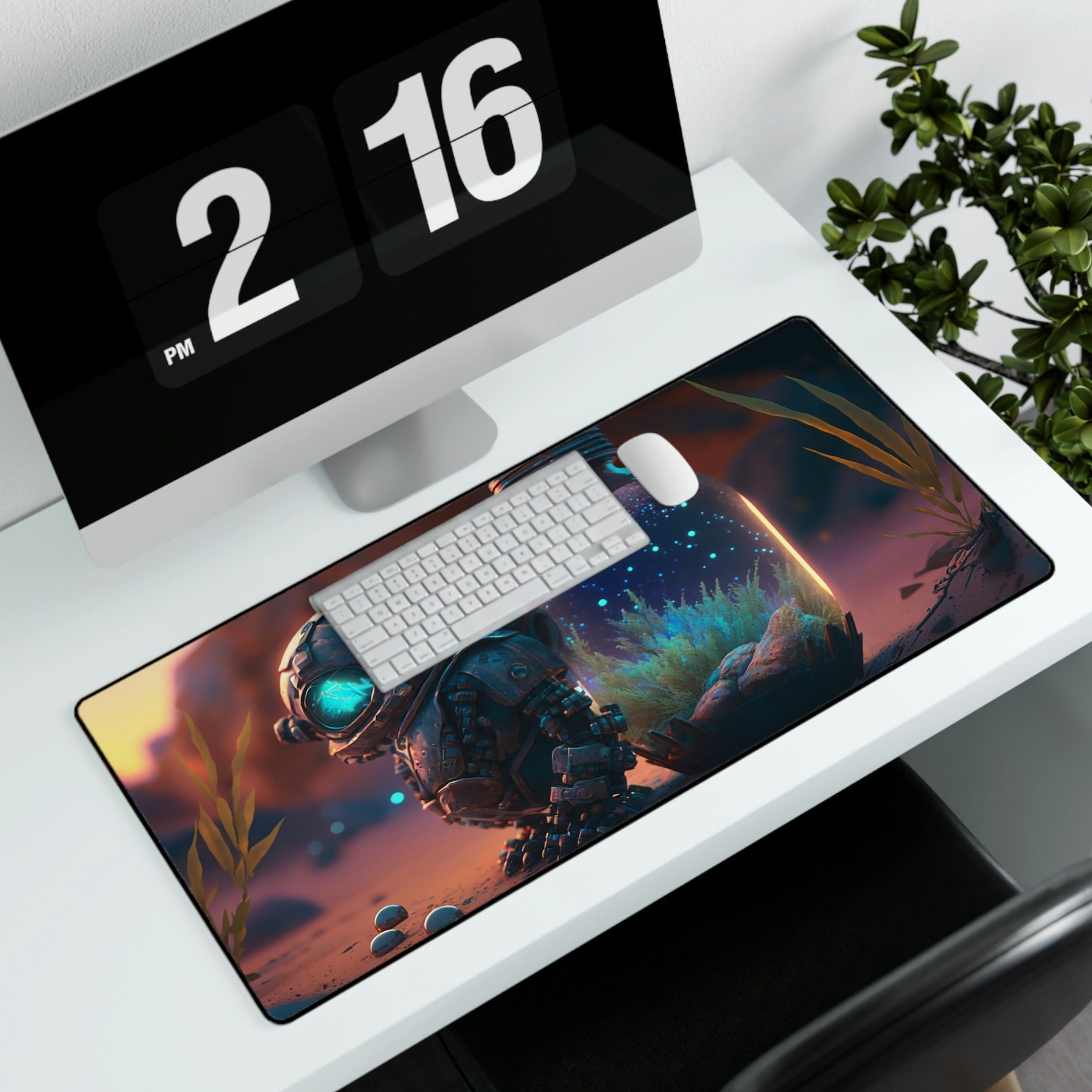 The Lone Robot Series Desk Mouse Mat kelp - Etsy