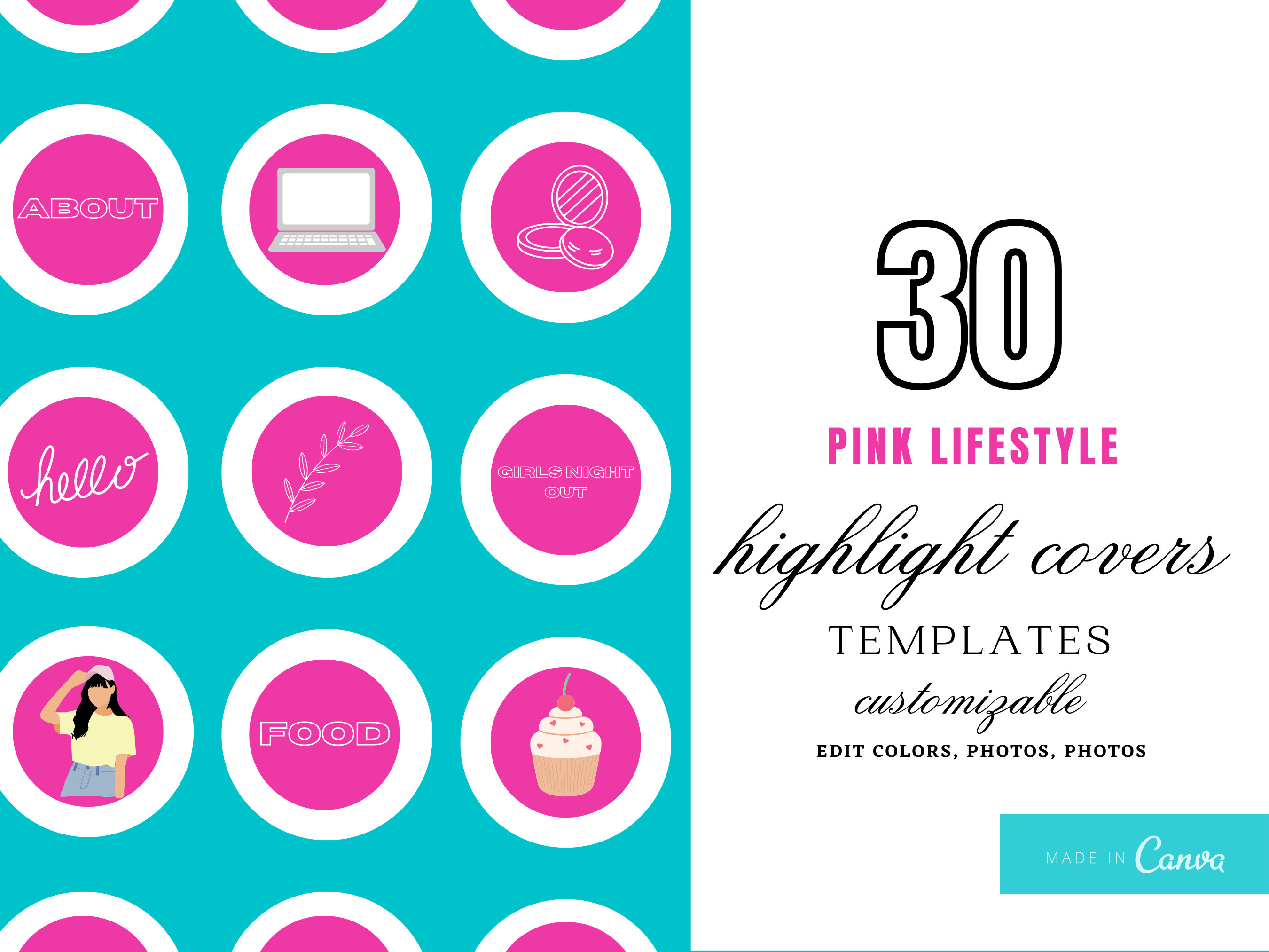 Pink Instagram Highlight Covers, Instagram Icons, Highlight Covers for ...