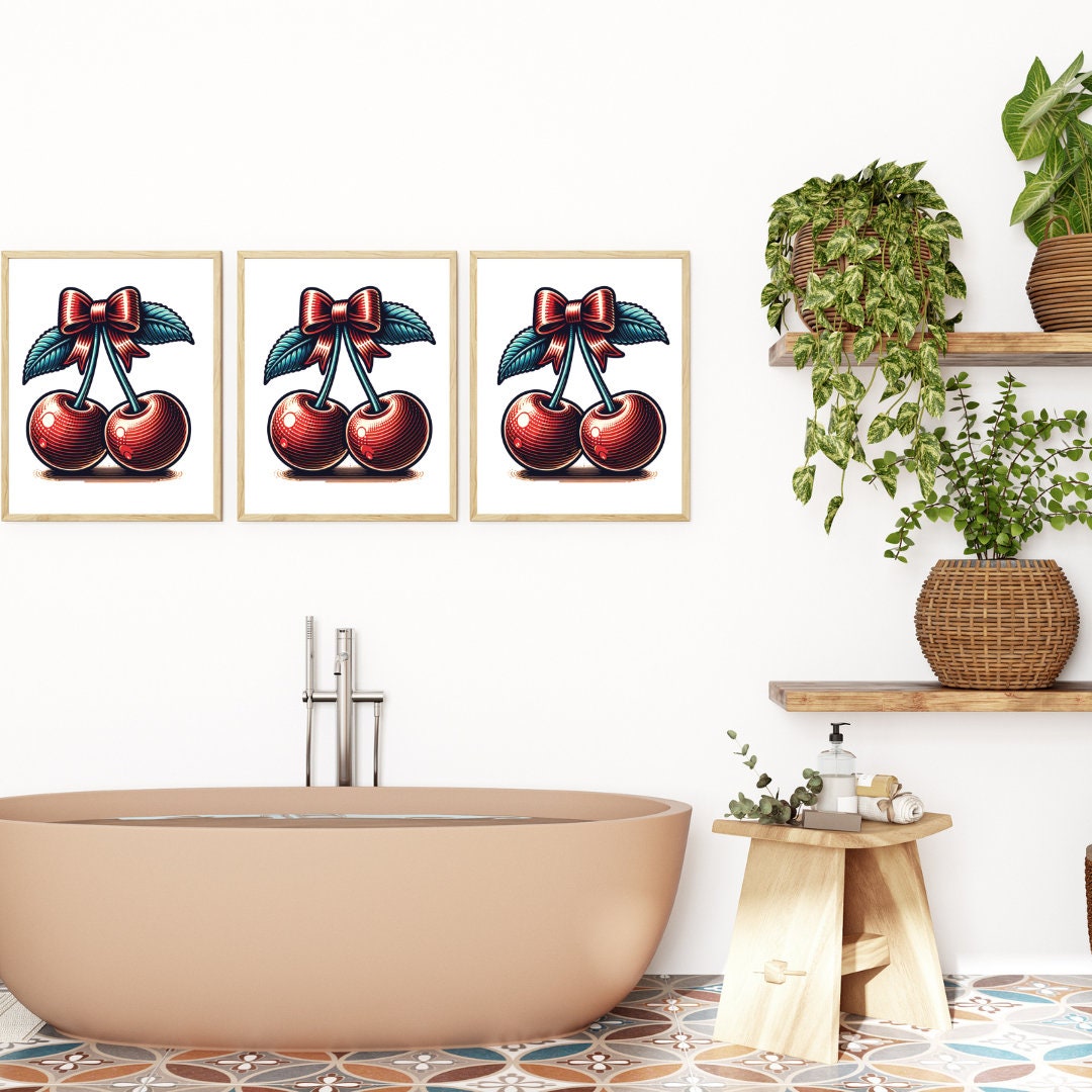 Premium Cherry Bow Clipart - High-quality PNG Image for Digital ...