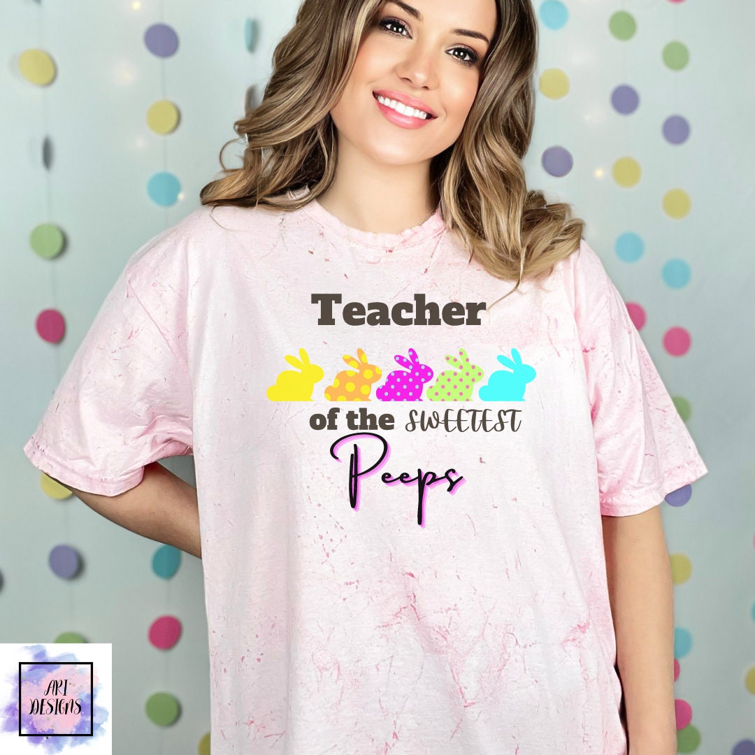 Teacher of the Sweetest Peeps Svg, Happy Easter SVG, Easter Svg, Easter ...