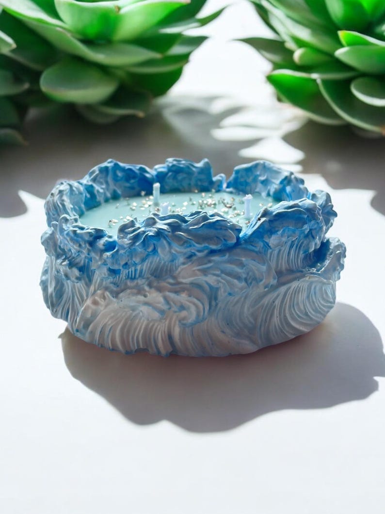 Candle in the ocean Pot, Marine Harmony Candle,sea Breeze Light, Sea ...