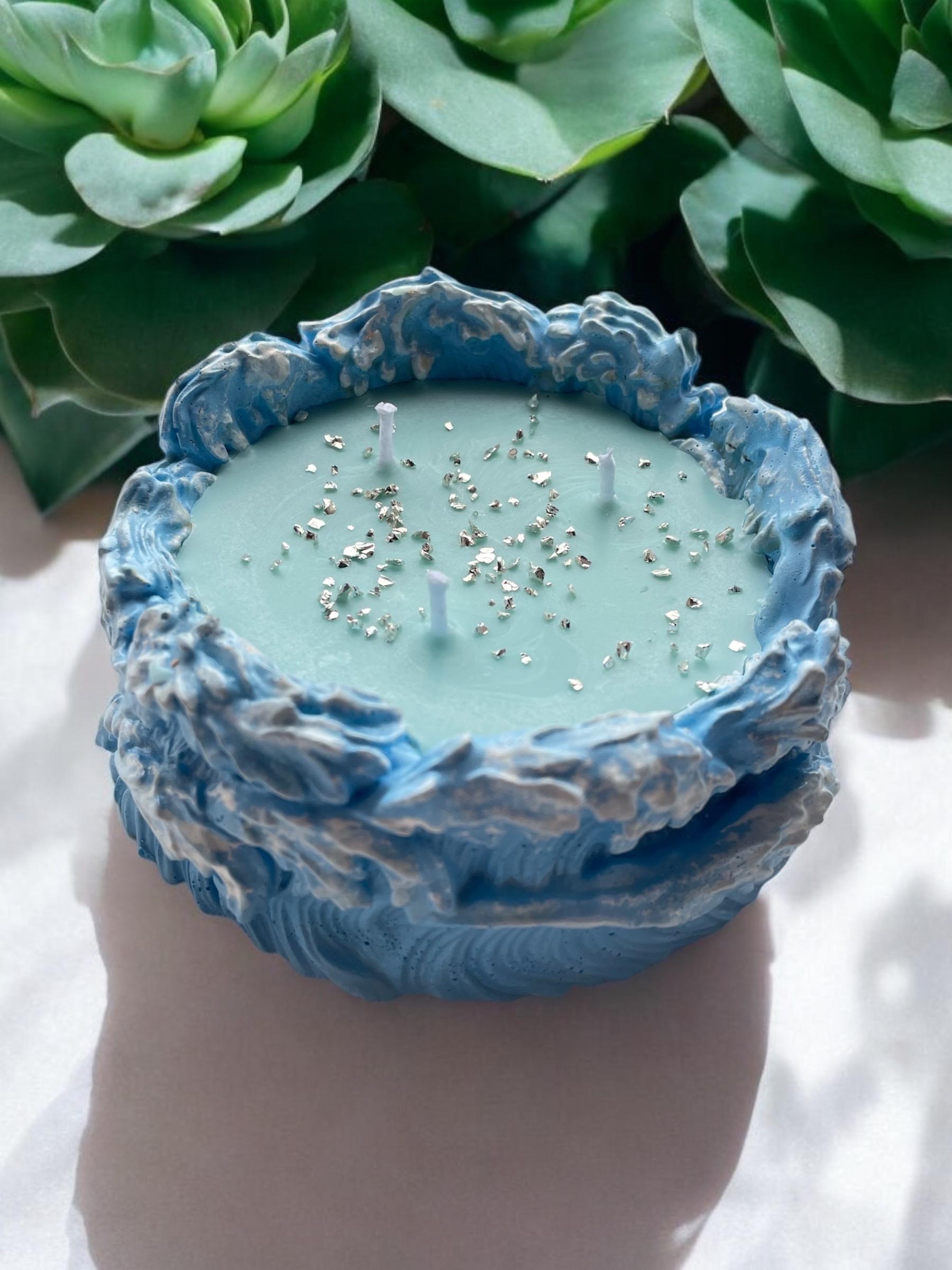Candle in the ocean Pot, Marine Harmony Candle,sea Breeze Light, Sea ...