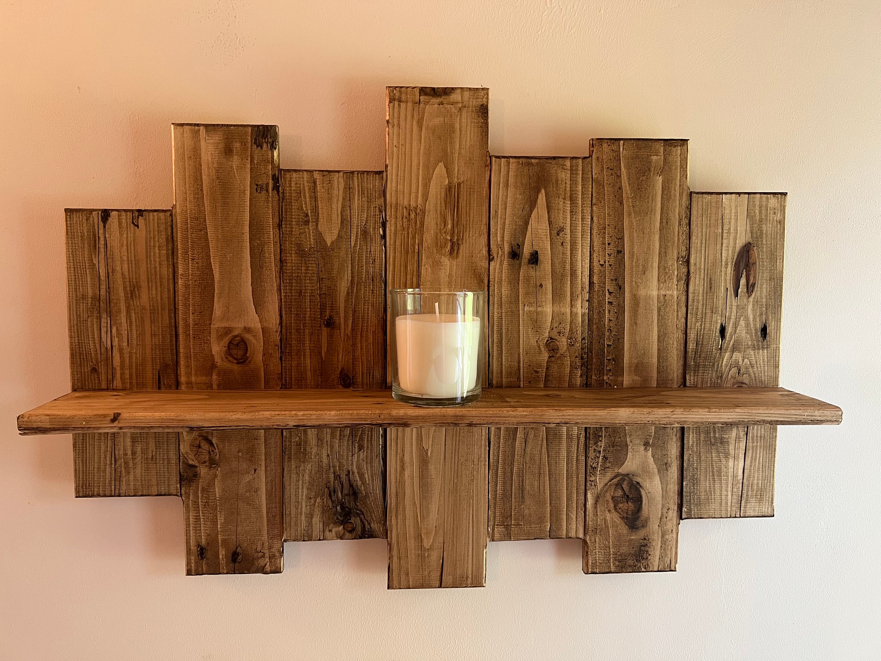 Handmade Rustic Farmhouse Reclaimed Wood Floating Shelf Shelving - Etsy