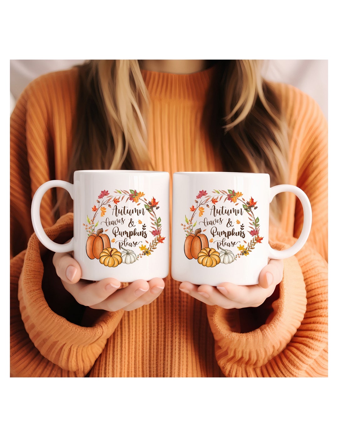 Personalized Coffee Mug Cute Fall Home Decor Custom Thanksgiving Gift ...