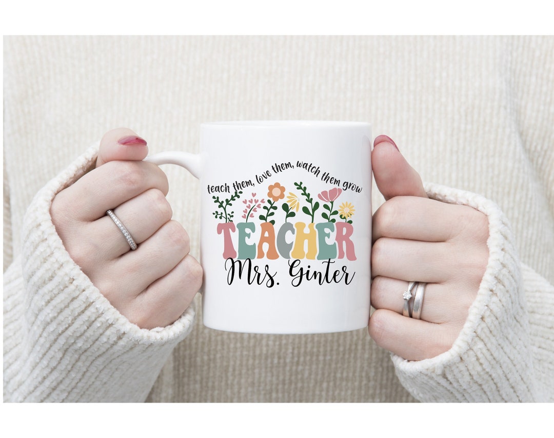 Personalized Teacher Coffee Mug - School Teacher Appreciation Gift ...