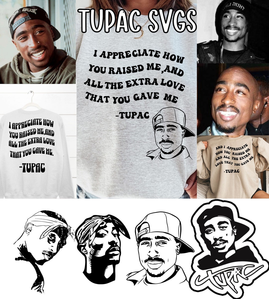 Tupac Image Tupac Svg Tupac Png Tupac Sublimation Tupac Shakur - Etsy