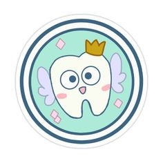 Toothy Fairy Svg Tooth Fairy Sticker Svg Bluey Tooth Fairy Sticker Svg ...