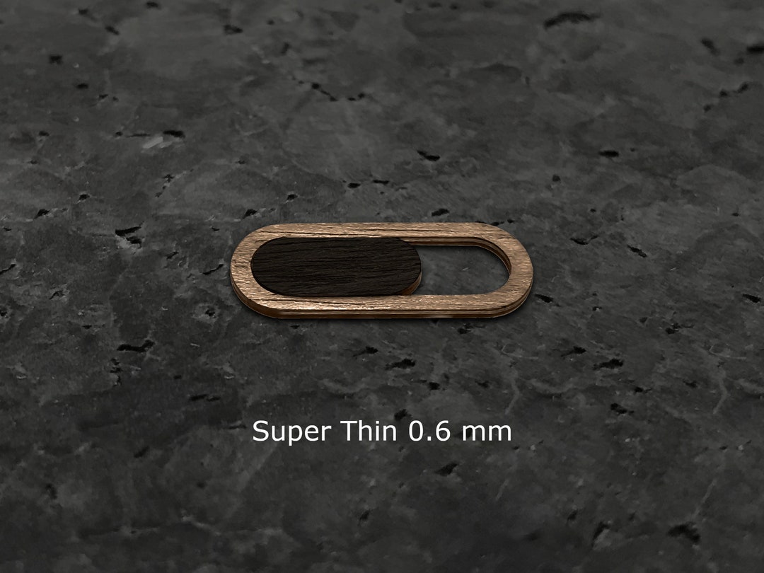 3 Pack Natural Privacy Ebony and Walnut Slide Real Wood Webcam Cover ...