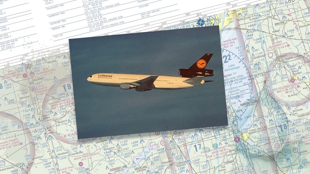 Airplane Collector Postcard, Lufthansa Mcdonnell Douglas DC10 Gift ...