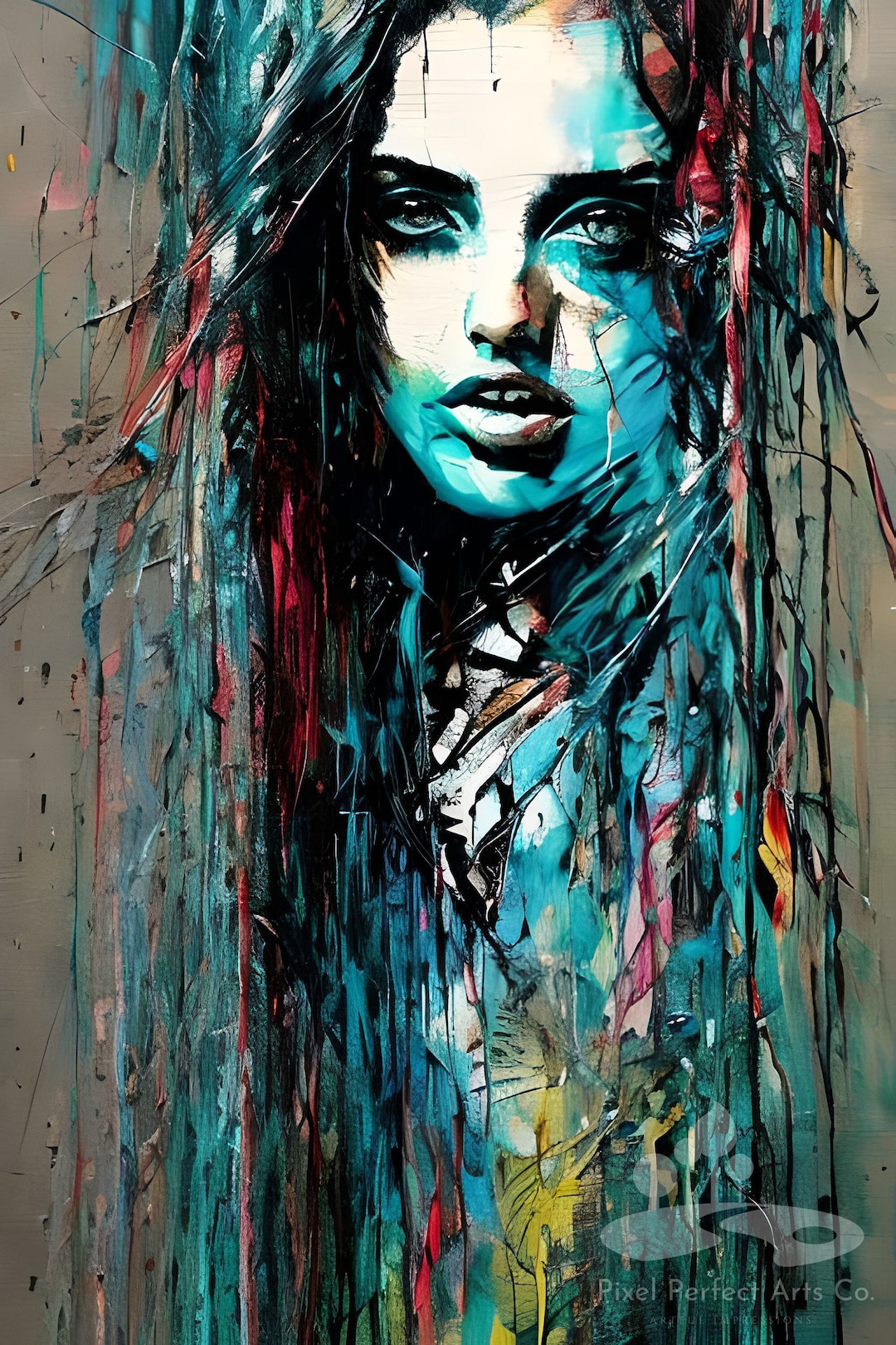 Female Abstract Art | Ai-generated | Downloadable Art Print |wall Art ...