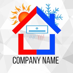 9 Heating and Cooling Logos SVG, PNG, PDF, Heating and Cooling, Heating ...