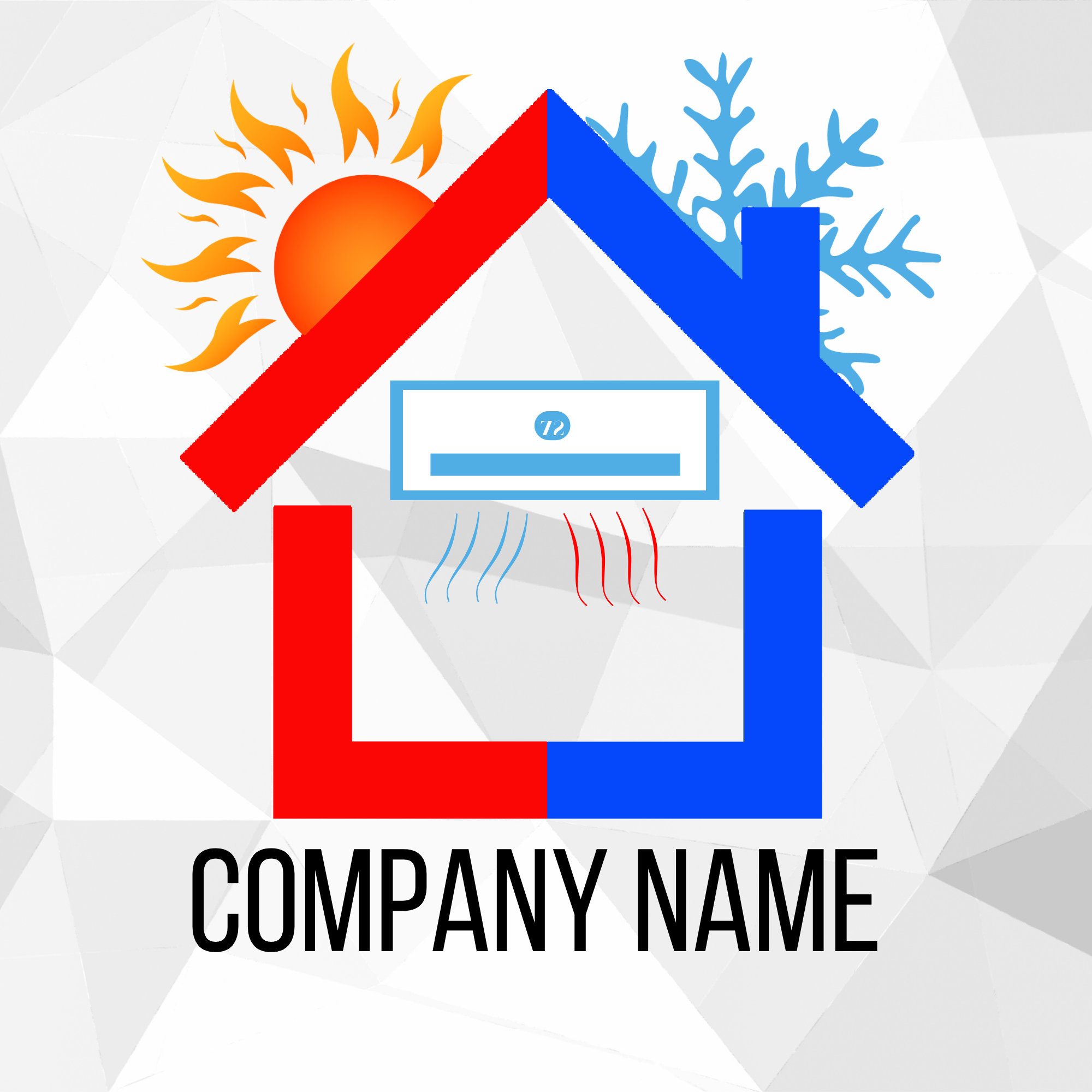 9 Heating and Cooling Logos SVG, PNG, PDF, Heating and Cooling, Heating ...