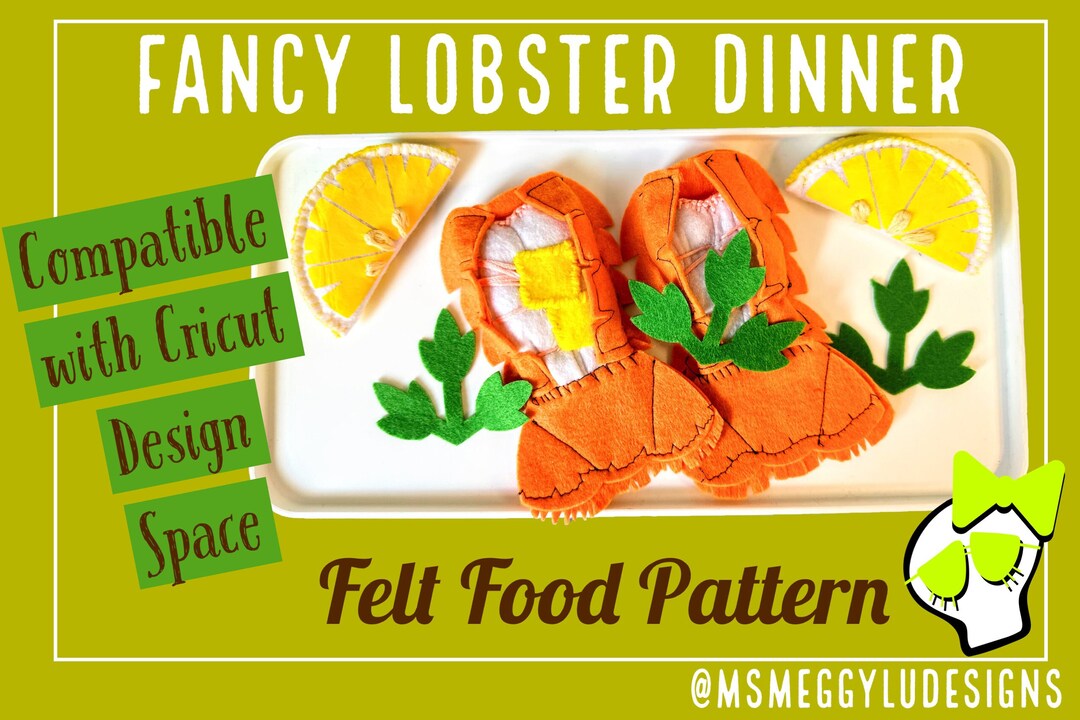Lobster Tail Felt Playfood DIY Pattern - Etsy Australia