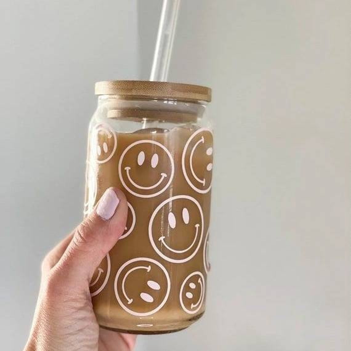 CUSTOM Glass Coffee Cup - Etsy