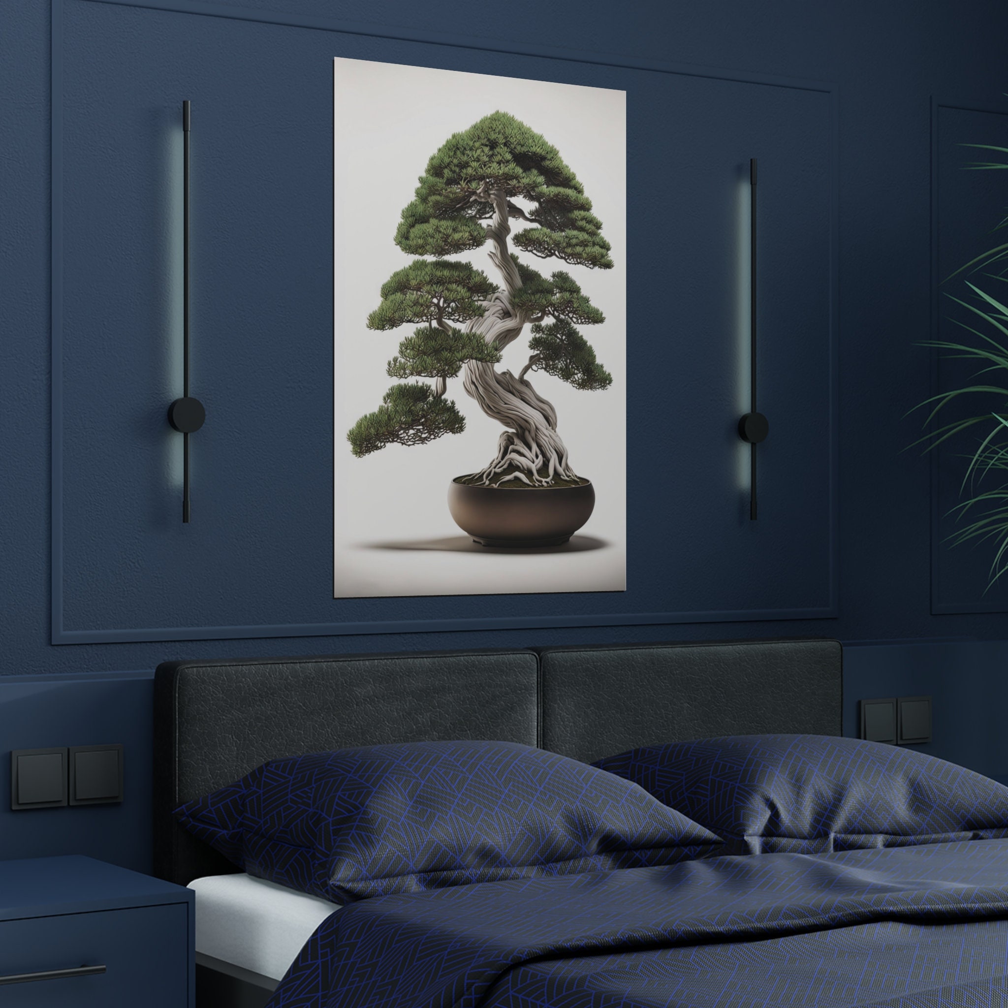 Bonsai Tree Print, Poster Print, Mindfulness Decor, Meditation Space ...
