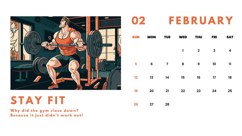 2023 Resolution Digital 2023 Calendar With Smart Quotes - Etsy