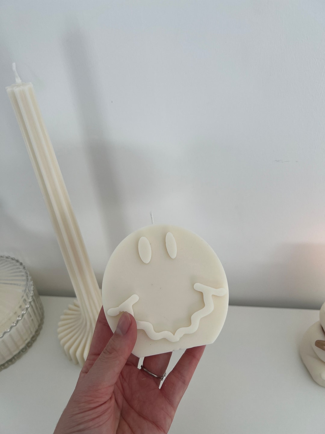 Smiley Face Emoji Candle Fun Candle Handmade Gift Birthday Gift Retro ...