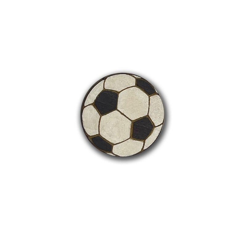 Soccer Ball Wooden Pin - Etsy