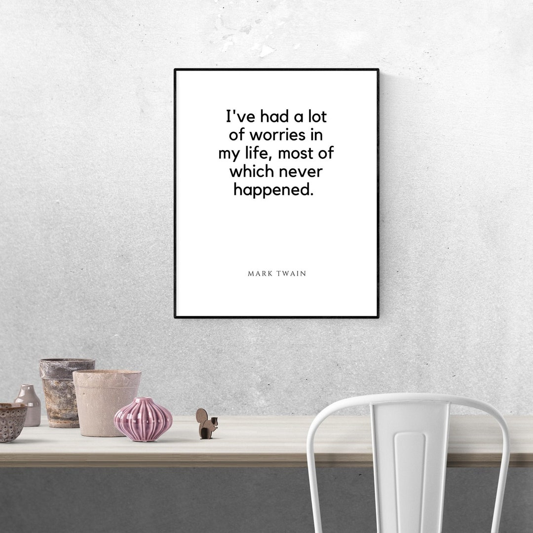 Mark Twain Quote, Inspirational Wall Art, Literary Digital Print ...