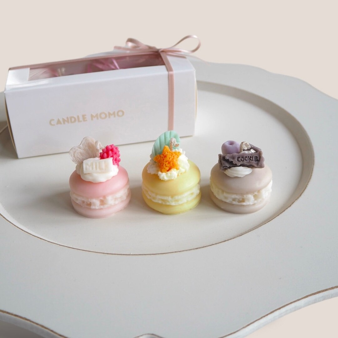 Macaron Candle Set of 3 - Etsy