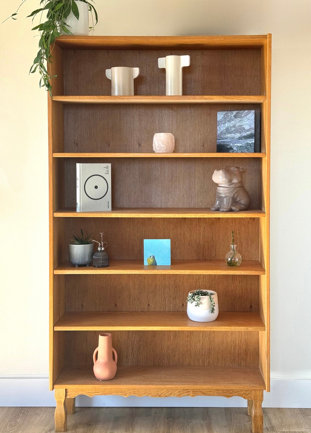 Henning Kjarlnulf Danish Modern Oak Bookcase - Etsy