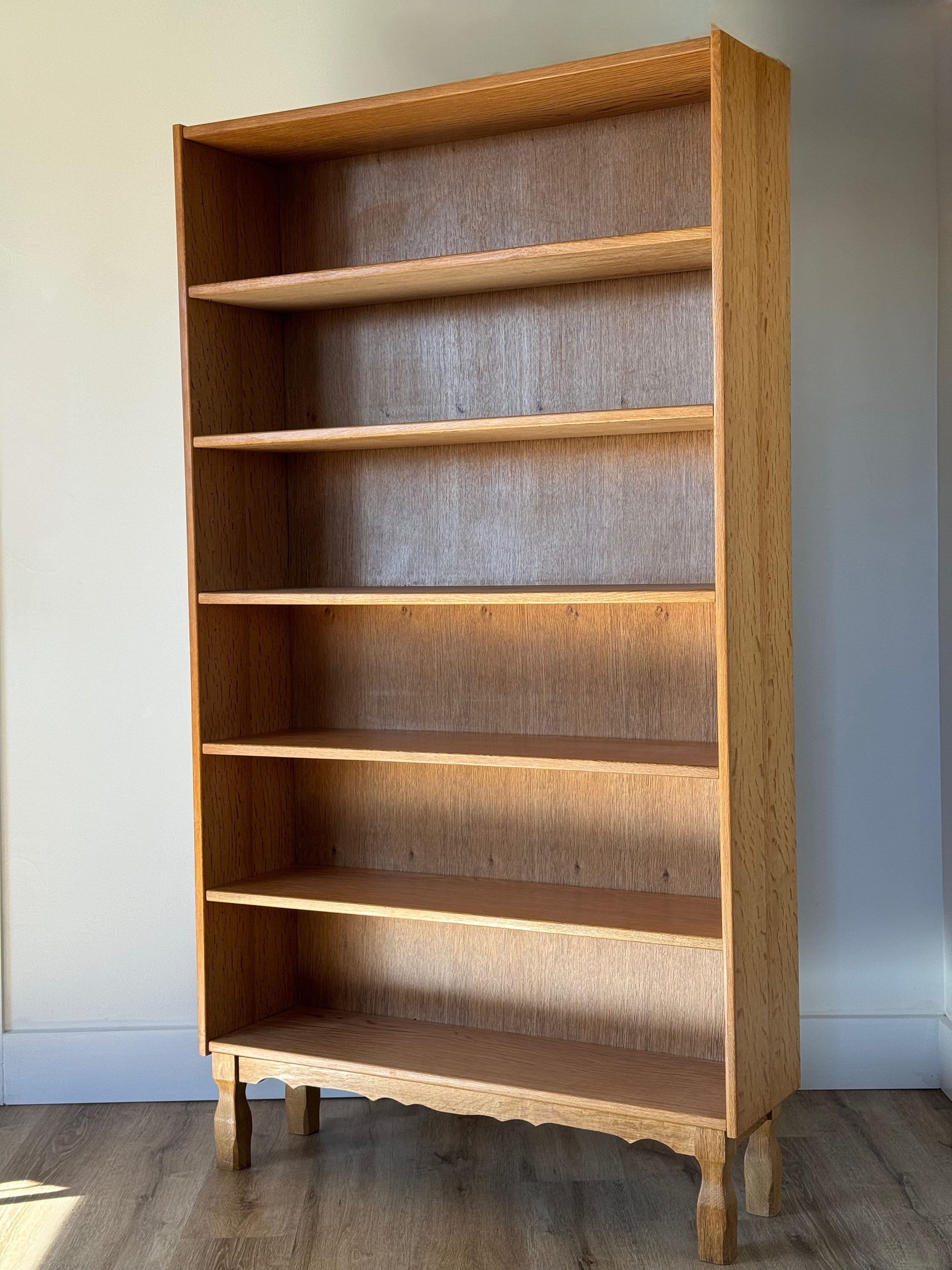 Henning Kjarlnulf Danish Modern Oak Bookcase - Etsy