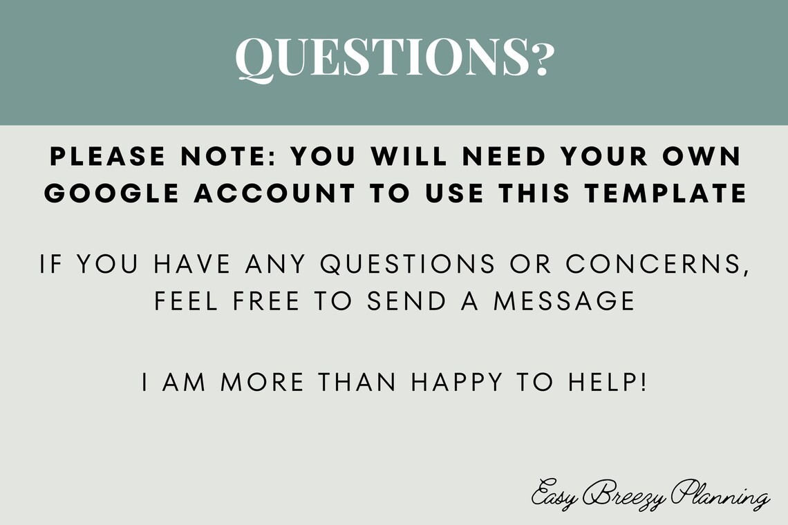 Task Planner Google Sheets | Digital Planner Template | Digital Smart ...