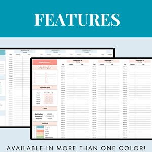 Digital Weekly Planner | Digital Planner | Google Sheets Template ...