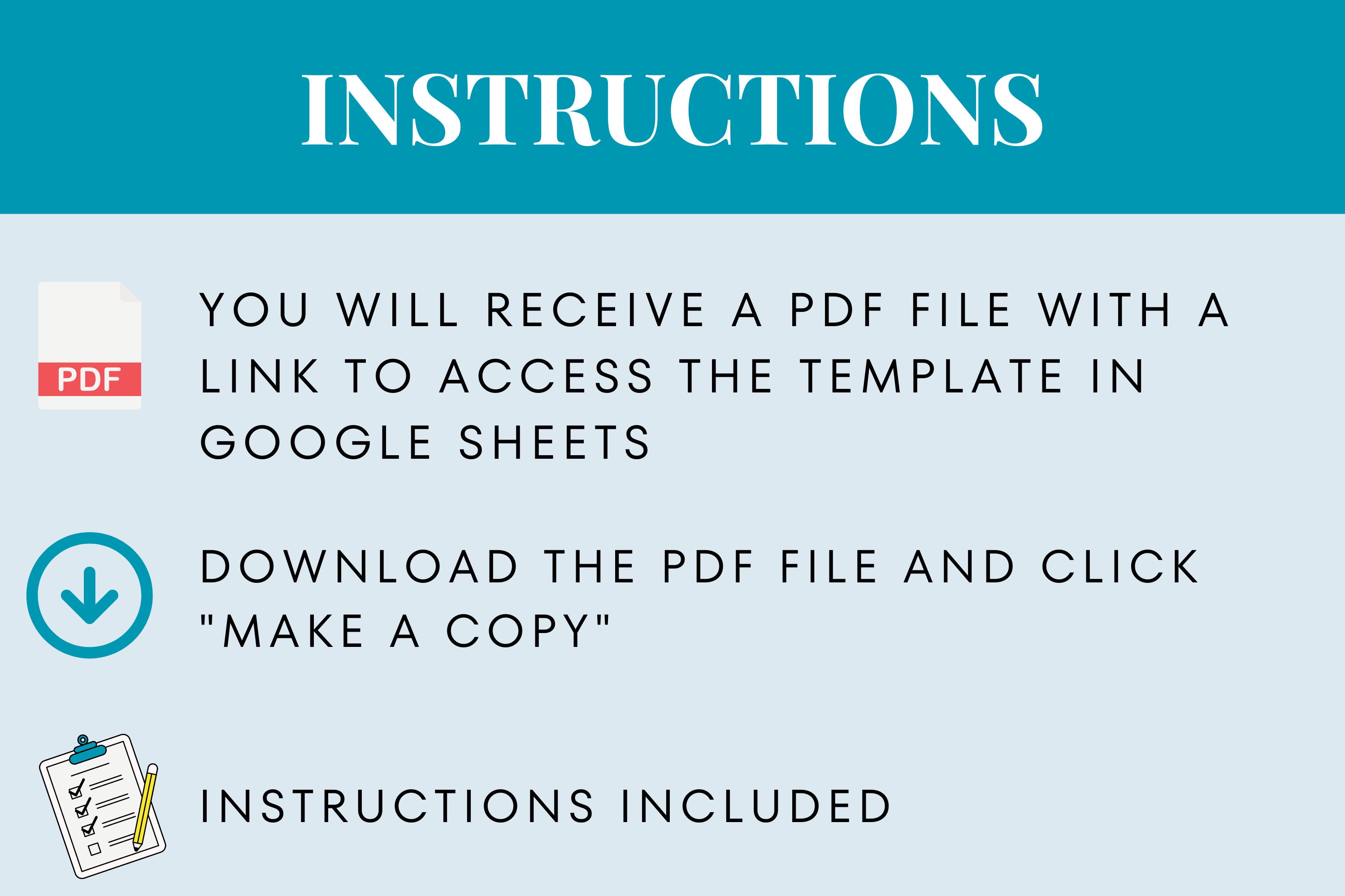 Digital Weekly Planner | Digital Planner | Google Sheets Template ...
