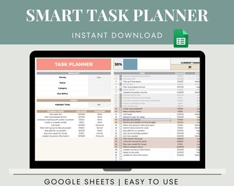 To Do List Template for Google Sheets, Digital to Do List Spreadsheet ...