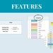 Digital Weekly Planner Digital Planner Google Sheets Template Weekly ...