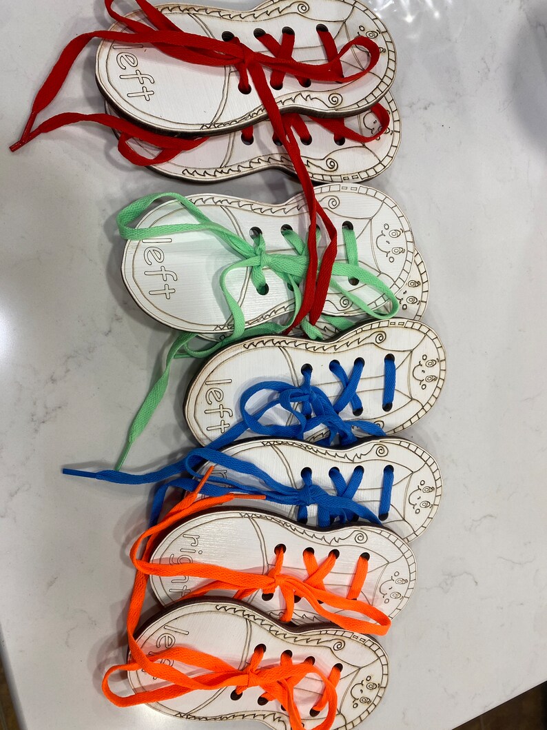 Teach Your Child to Tie Their Shoes With These Personalized - Etsy