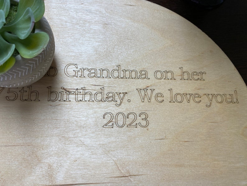 Custom Family Tree Round Wall Hanging Personalized Laser Cut - Etsy