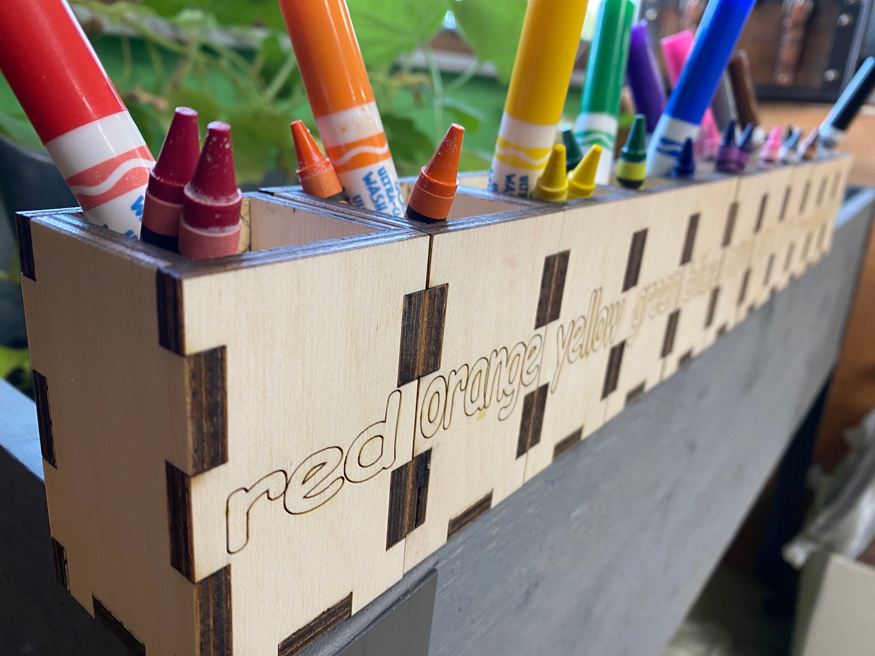 Crayon Organizer Bin Caddy Teaching Colors Color Words Sight - Etsy