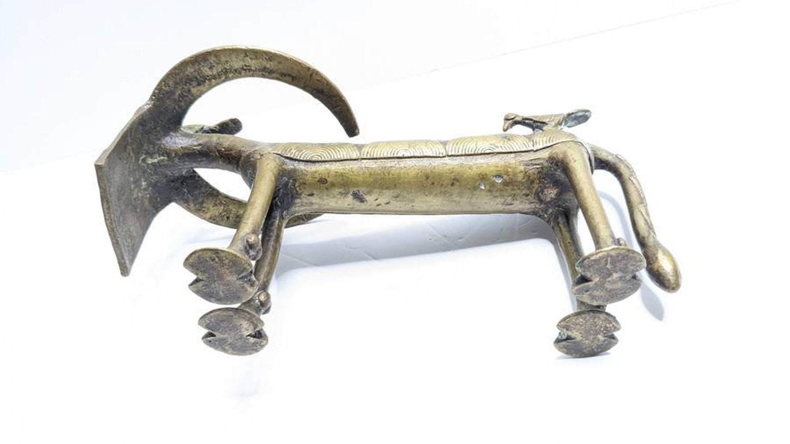African Bronze Water Buffalo & Two Deity Statues – Burkina Faso, Tribal ...