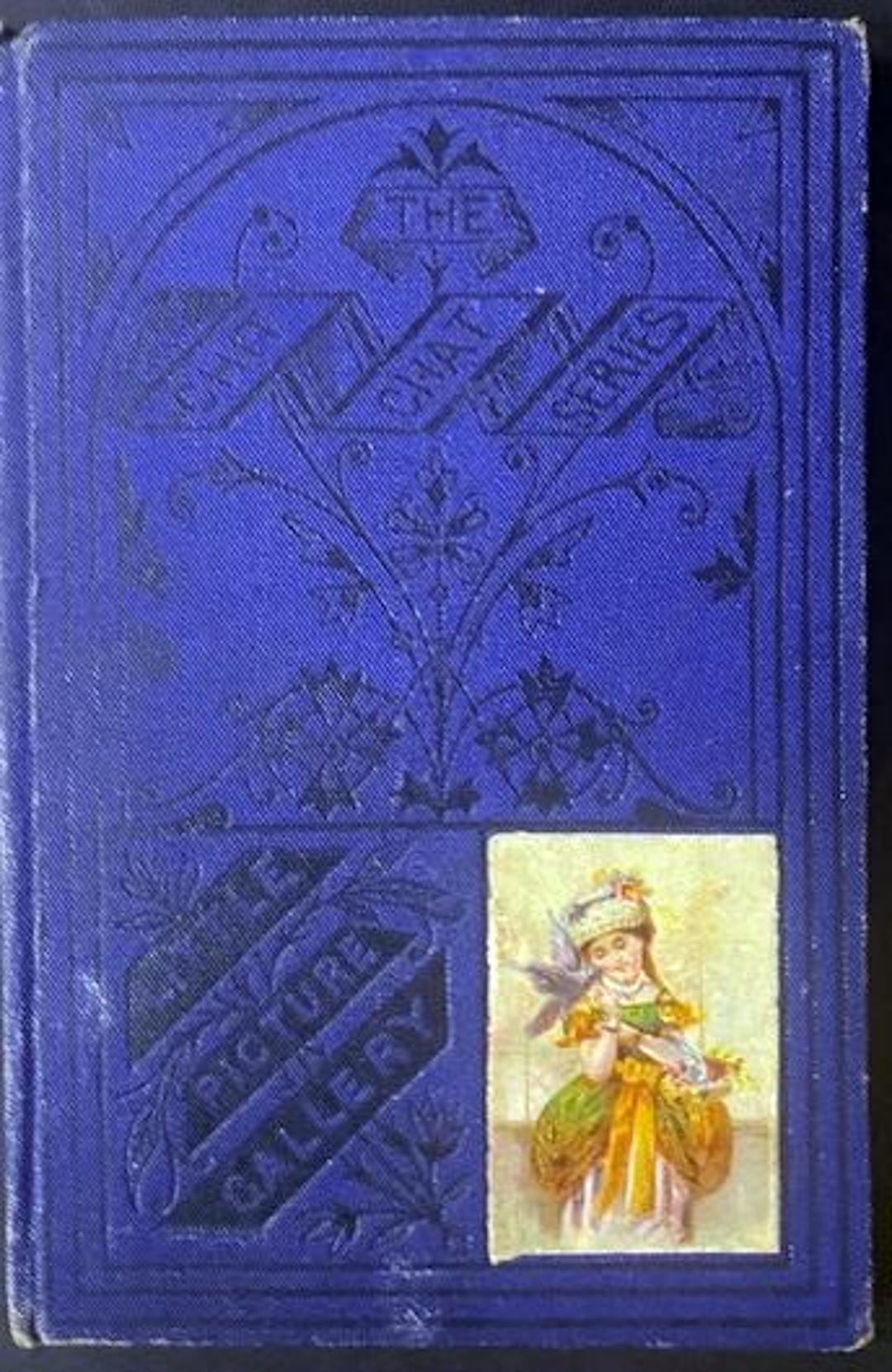 Victorian Children's Book – Little Picture Gallery, 1880s Blue Cloth ...
