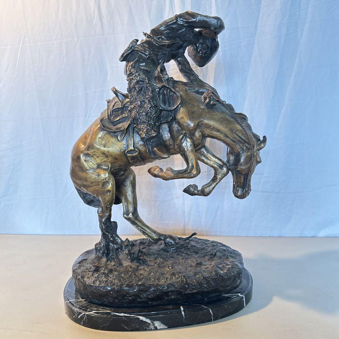 Frederic Remington Rattlesnake Bronze Sculpture: Western Art ...
