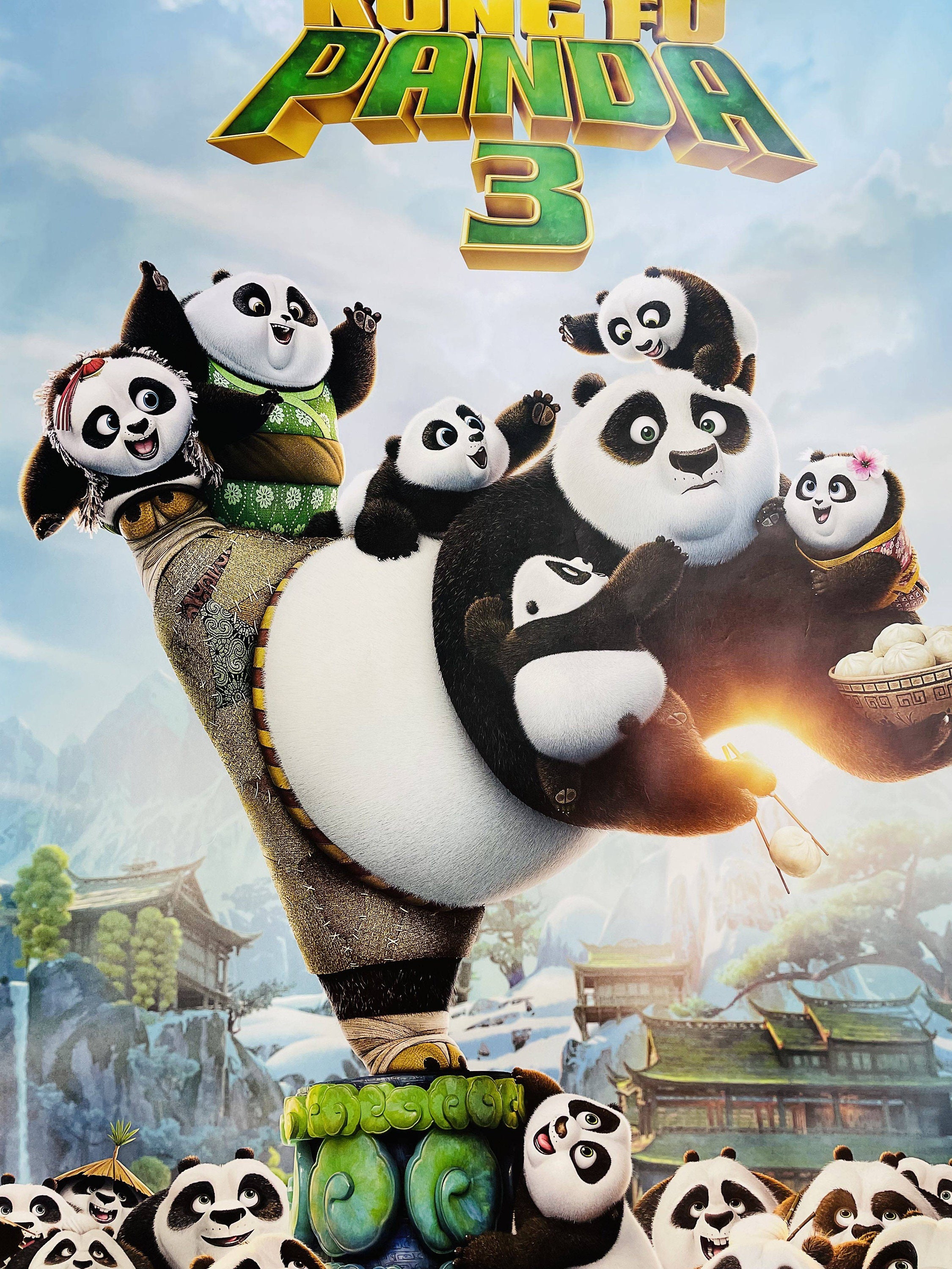 Giant 4 X 6 Feet Kung Fu Panda 3 Movie Poster. - Etsy