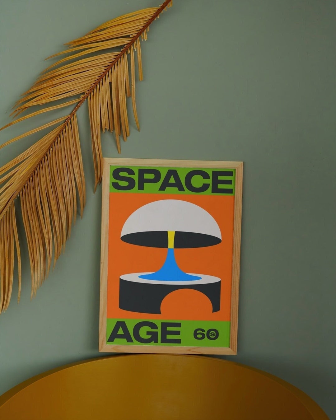 Space Age 60s Vintage Digital Poster - Etsy