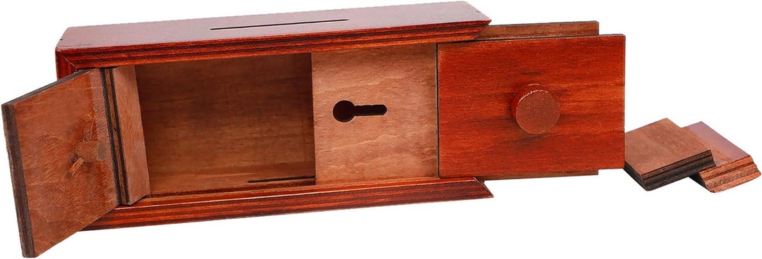 Puzzle Gift Case Box, Secret Puzzle Box With Hidden Compartments ...