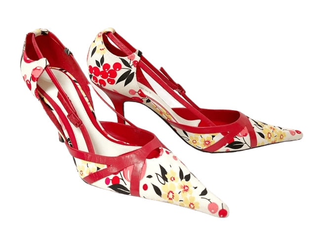 Vintage Designer Pumps, Vintage Floral Pumps, Vintage Floral Heels ...