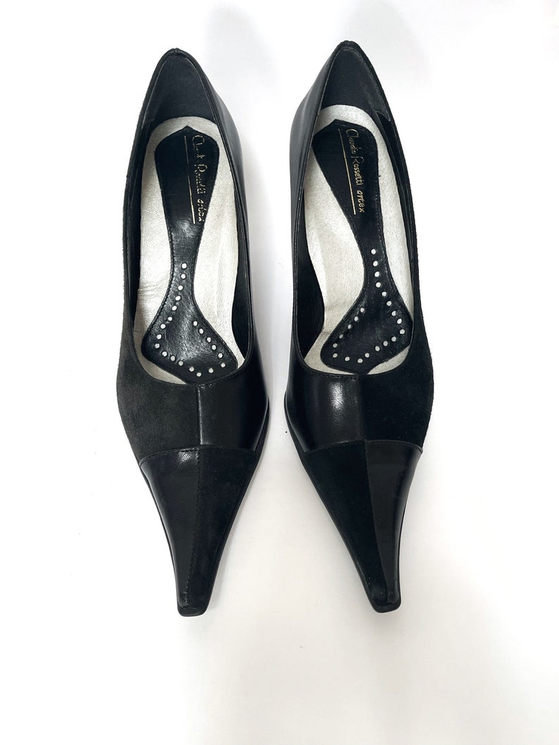 Vintage 90s Stiletto Pump Heels, 90s Slingbacks, Vintage Pointed ...