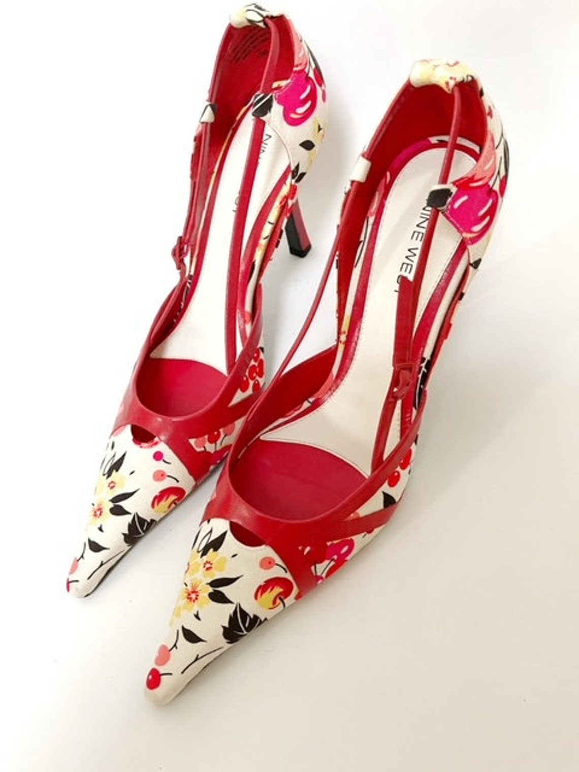 Vintage Designer Pumps, Vintage Floral Pumps, Vintage Floral Heels ...